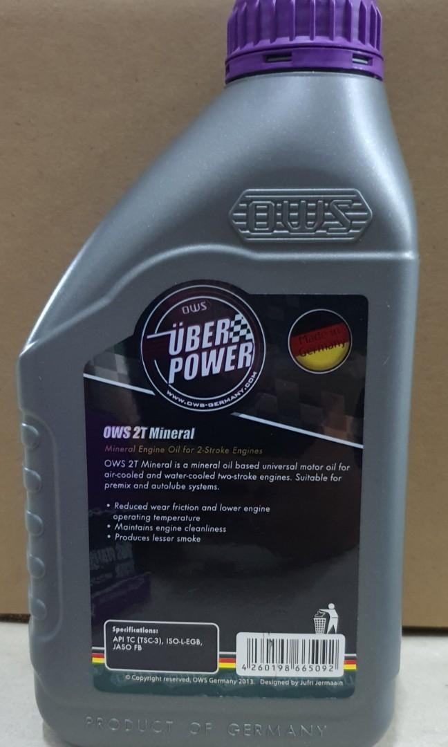 OWS 2T ENGINE OIL, Motorcycles, Motorcycle Accessories on Carousell