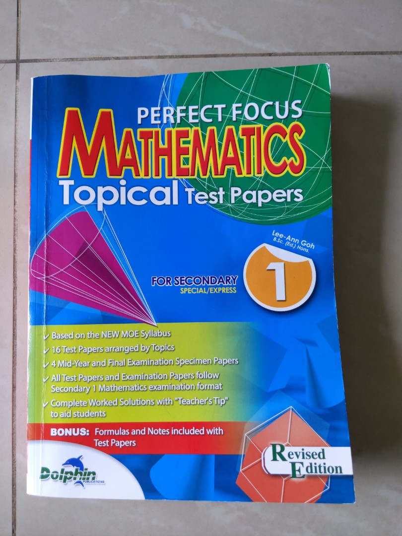 Perfect Focus Mathematics topical test papers for secondary, Hobbies ...