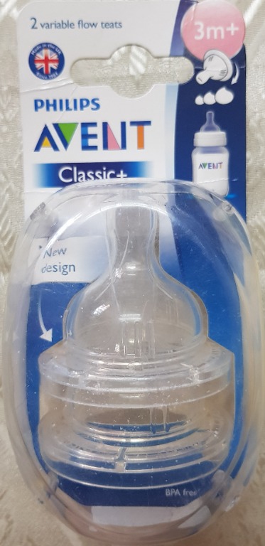 PHILIPS Avent Classic+ 2 Variable Flow Teats Made in England, Babies ...