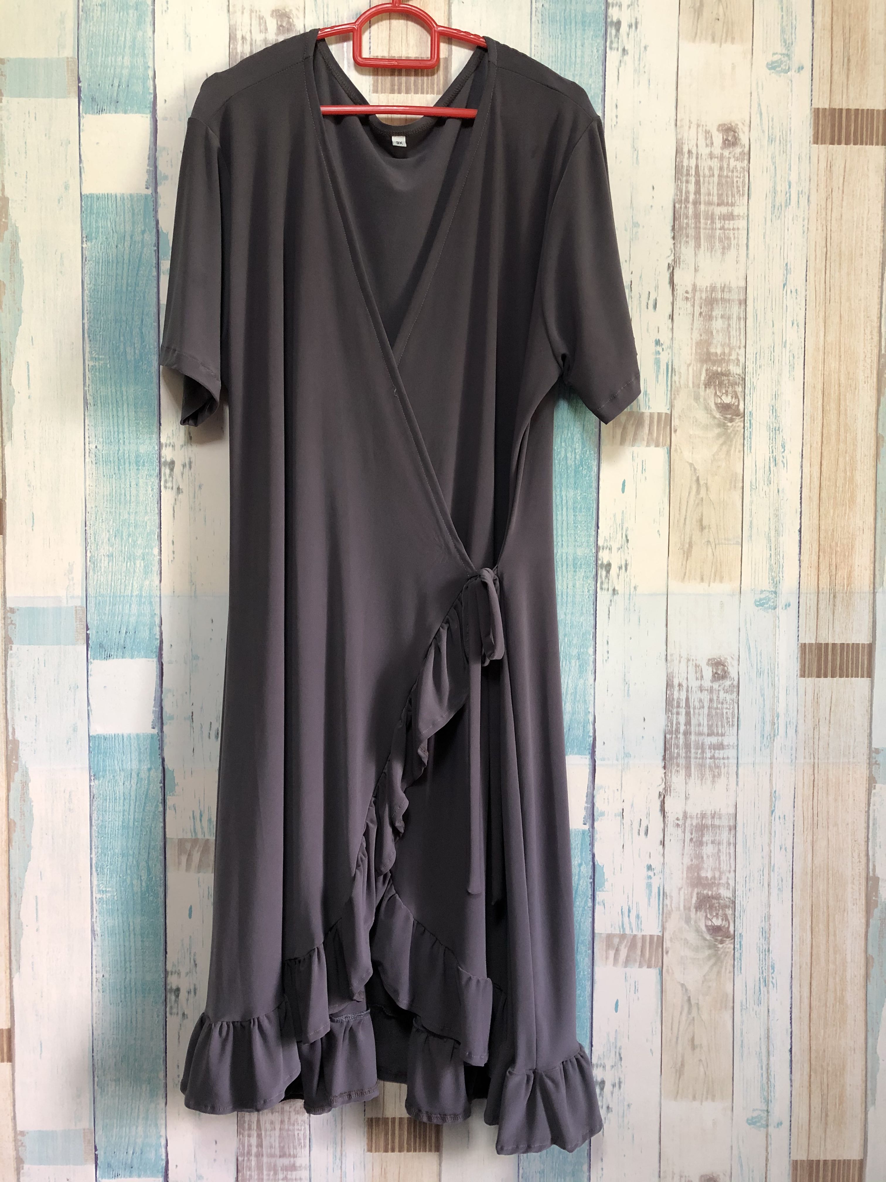 Plus size overlap dress, Women's Fashion, Dresses & Sets, Dresses on ...