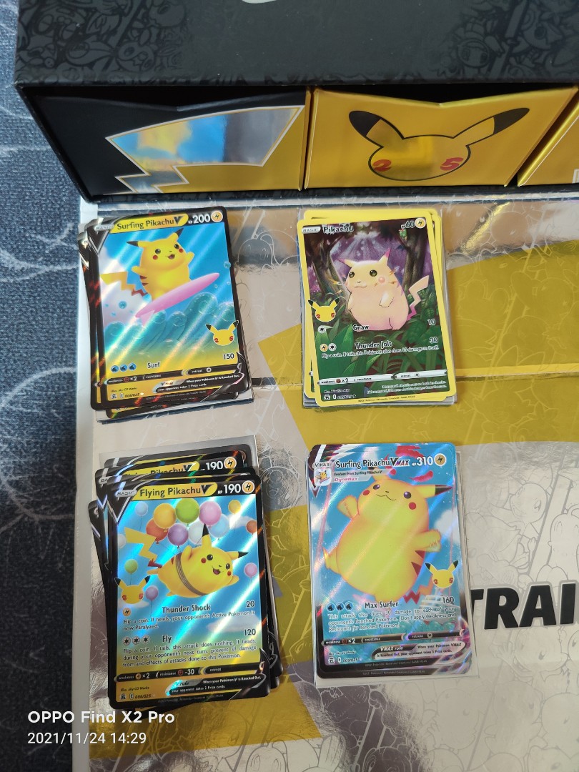 Pokemon 25th anniversary celebration pikachu set, Hobbies & Toys, Toys ...