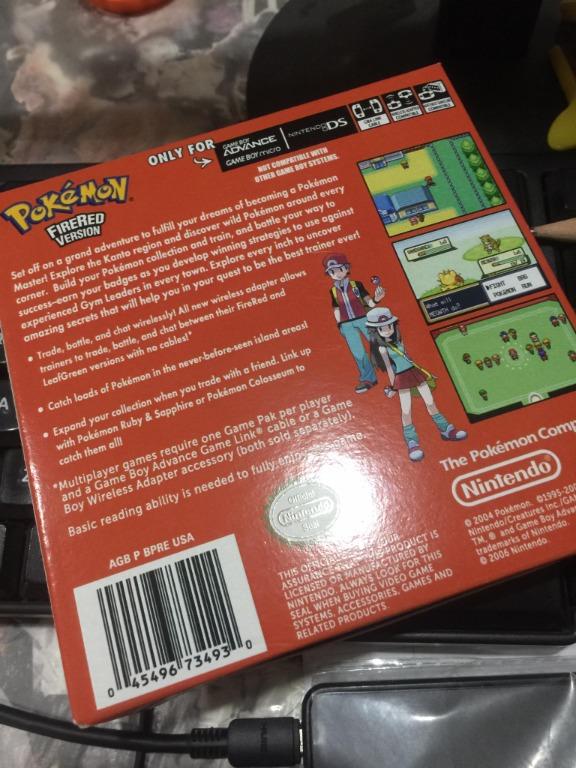 Pokemon Fire Red (GBA) Gameboy Advance, Video Gaming, Video Games ...