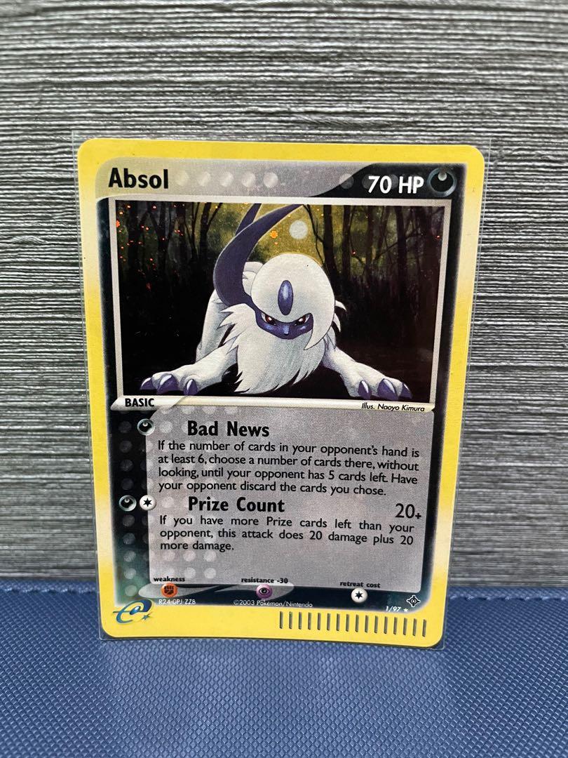 Pokemon TCG - Absol Holo 1/97, Hobbies & Toys, Toys & Games on Carousell
