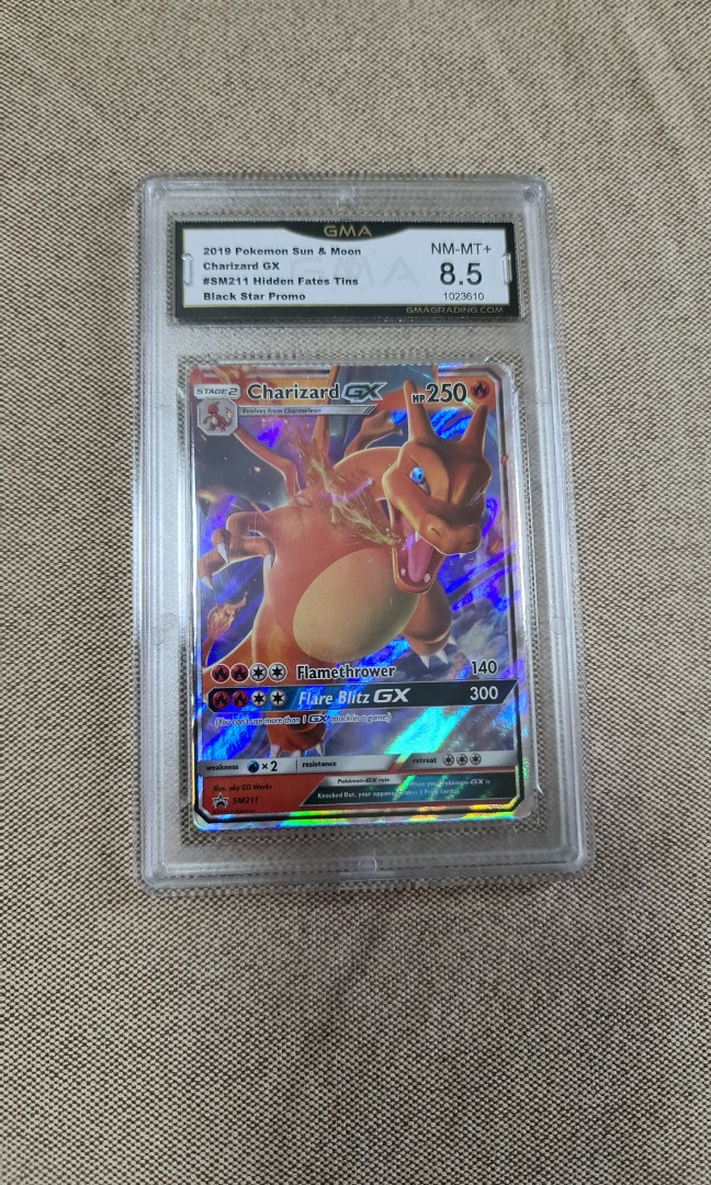 Pokemon TCG Charizard Gx Promo GMA 8.5 Slab, Hobbies & Toys, Toys ...