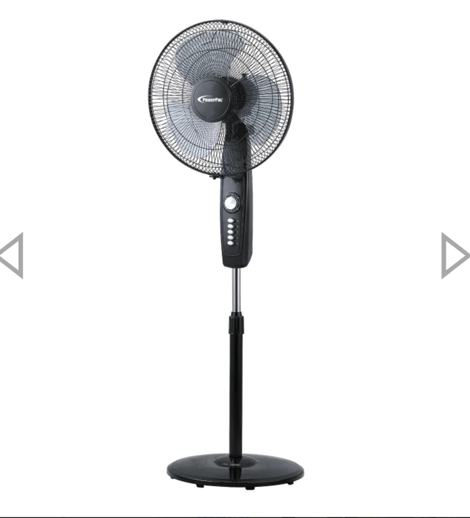 PowerPac Stand Fan 16", Furniture & Home Living, Lighting & Fans, Fans ...