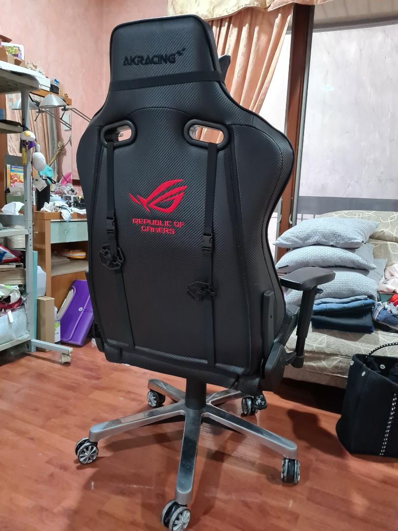 ASUS ROG Gaming Chair AK Racing, Furniture & Home Living, Furniture ...