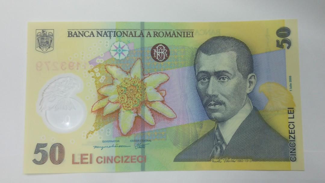 Romania 50 lei 2005 issue polymer, Hobbies & Toys, Memorabilia ...