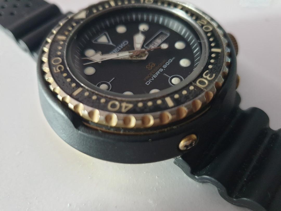 SEIKO GOLDEN TUNA 7549-7009 TITANIUM PROFESSIONAL DIVERS 600M (JAMES BOND ROGER MOORE - FOR YOUR ...