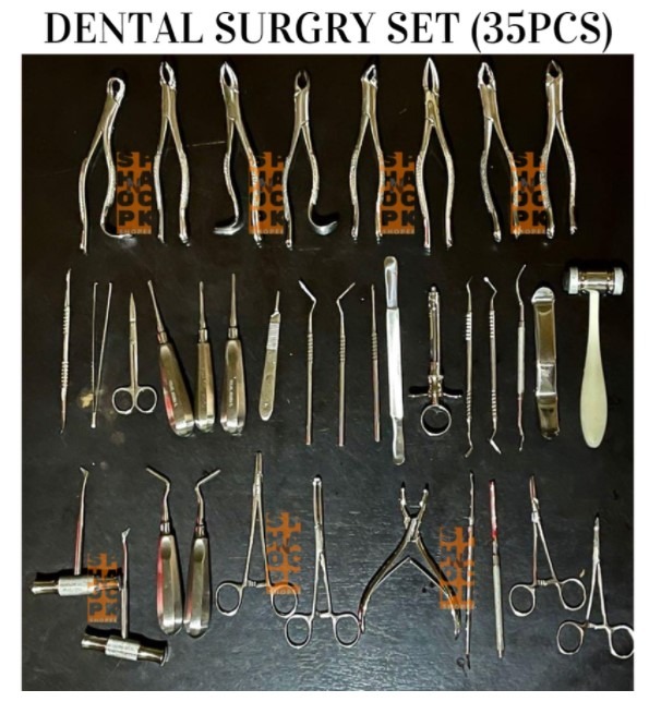 (SNP-T) Dental Surgery Set (35pcs) FELDON BRAND, Health & Nutrition ...