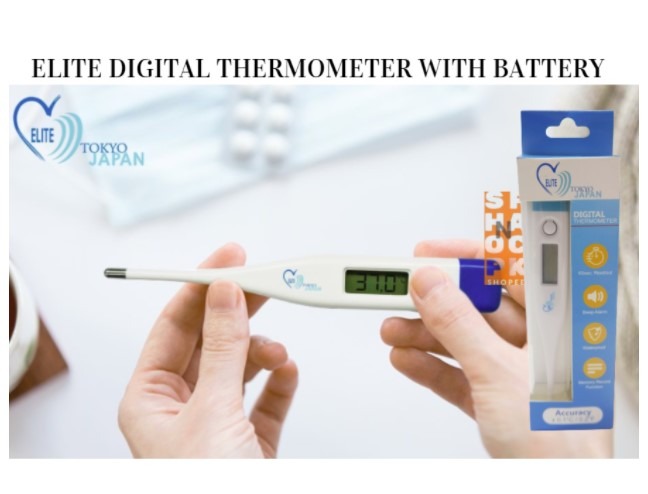 (SNP-T) Elite DIGITAL THERMOMETER with battery, Health & Nutrition ...