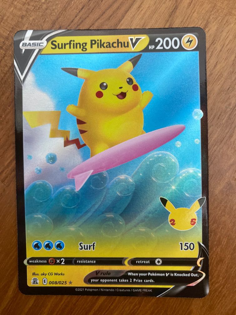 surfing pikachu V, Hobbies & Toys, Memorabilia & Collectibles, Vintage ...