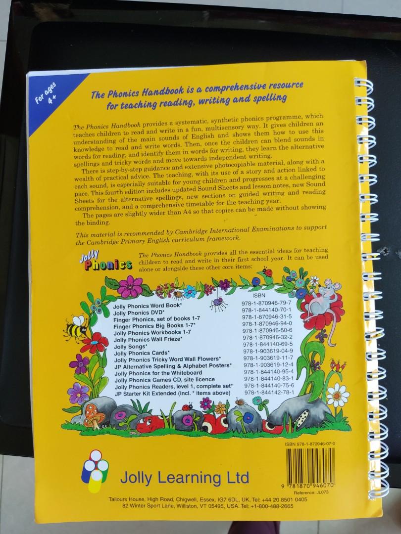 The jolly phonics handbook,teaching reading, writing and spelling ...