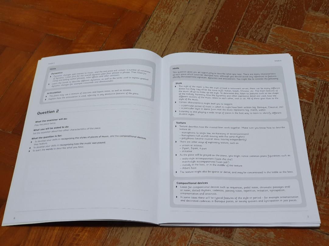 Trinity College London Piano Grade 6, 7 and 8 Aural Book 2 practices ...