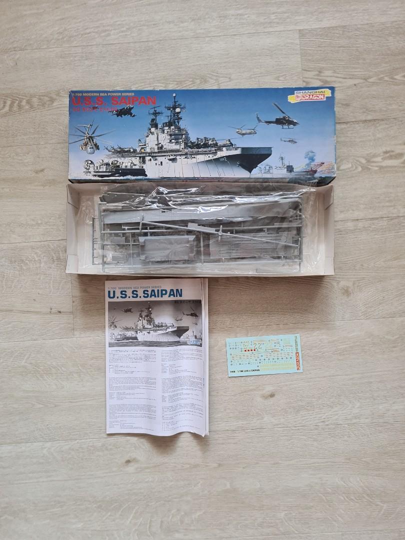 Unbuilt Dragon Models USS Saipan 1:700 Scale, Hobbies & Toys, Toys ...