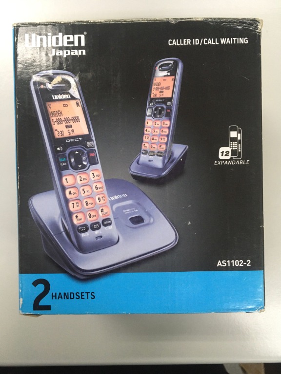 Last Set! Uniden AS1102 twin cordless DECT house phone telephone ...