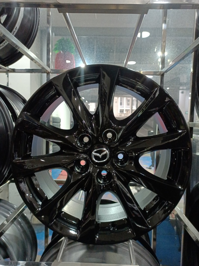 Used 17" Original Mazda Rims, Car Accessories, Tyres & Rims on Carousell