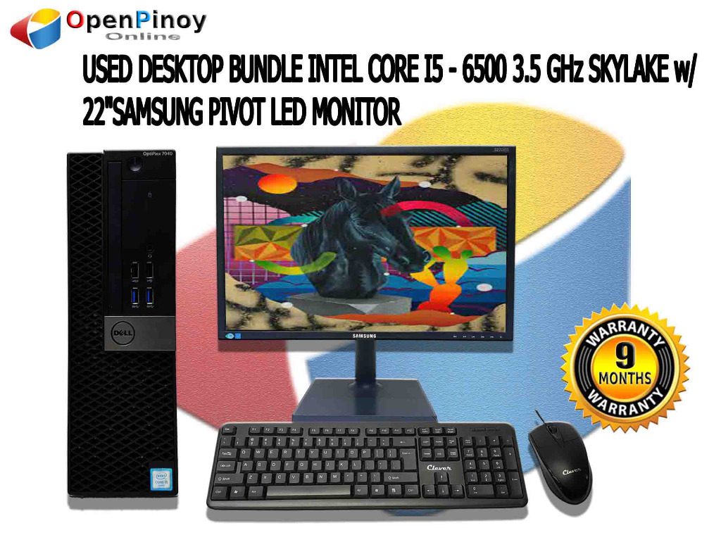 USED DESKTOP BUNDLE Intel Core i5-6500 3.20GHz Quad-Core 6th Gen ...