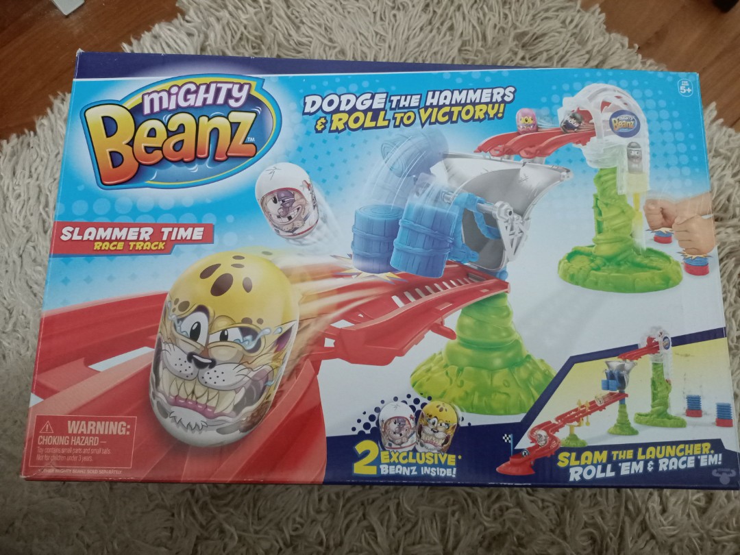 Used Mighty Beans Slammer Time Race track, Hobbies & Toys, Toys & Games ...