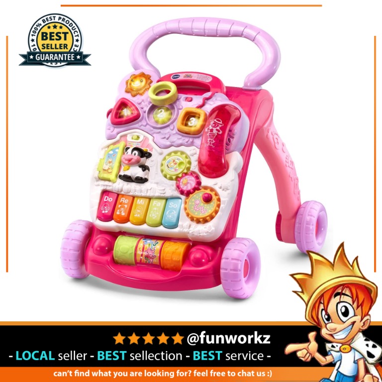 VTech First Step Baby Walker, Pink, Babies & Kids, Infant Playtime on ...
