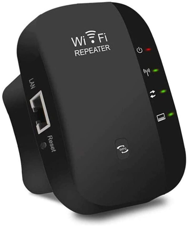 WiFi Signal Extender, Internet WiFi Booster 2.4G for Home 300Mbps ...
