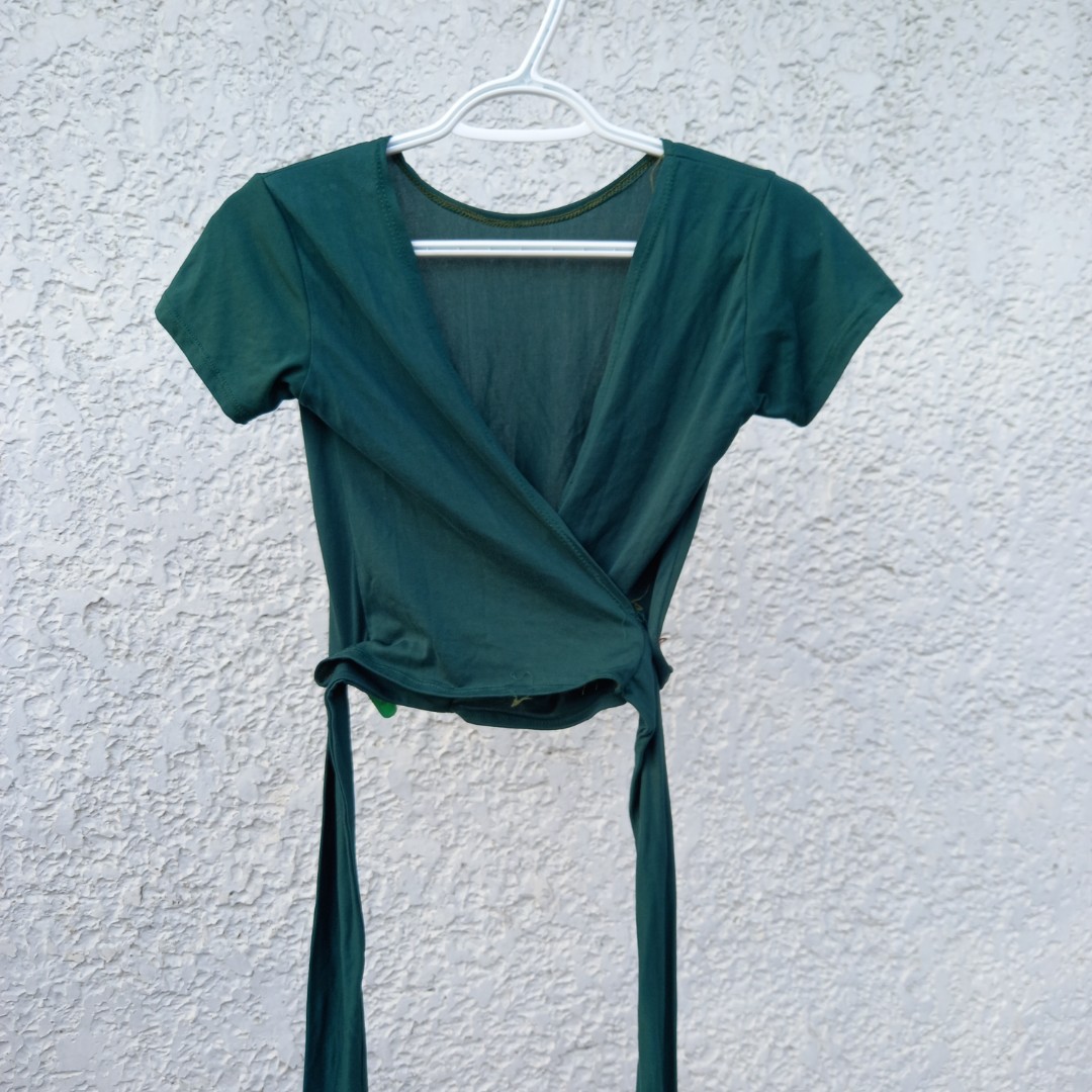Wrap around top, Women's Fashion, Tops, Others Tops on Carousell
