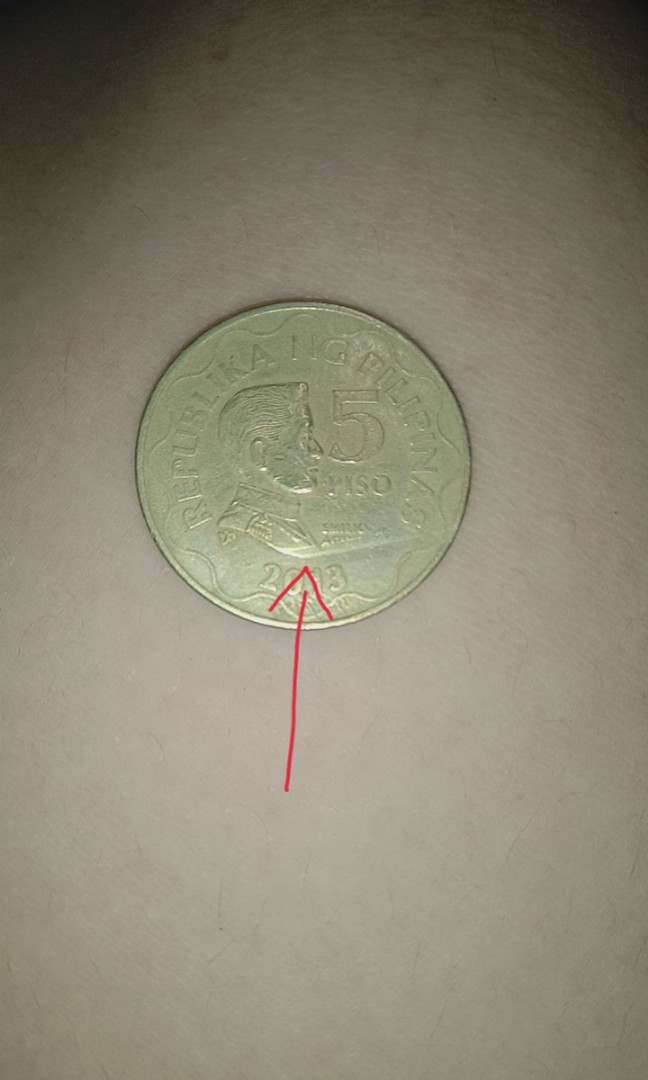 5 peso error coin year 2013 (front) 1993 (back), Hobbies & Toys ...