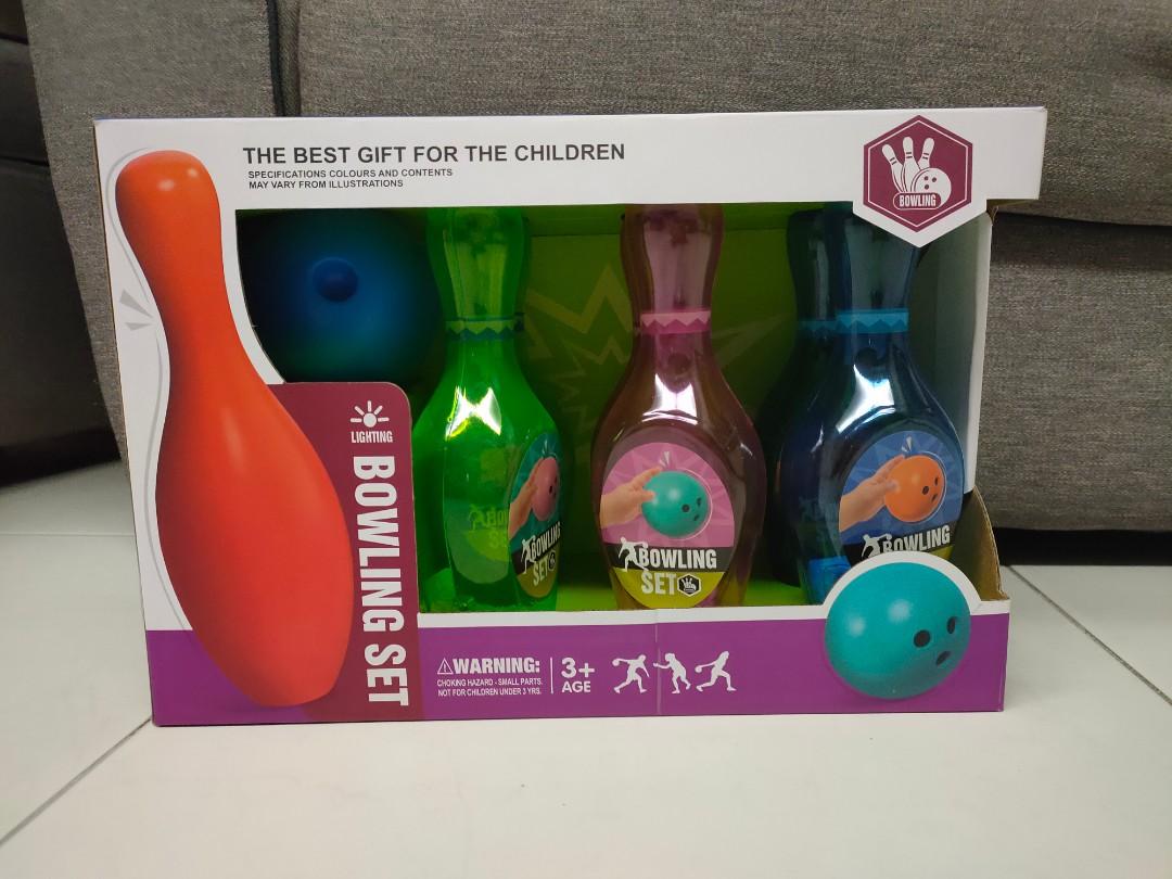 6 pin bowling set light up ball and light up pins, Hobbies & Toys, Toys ...