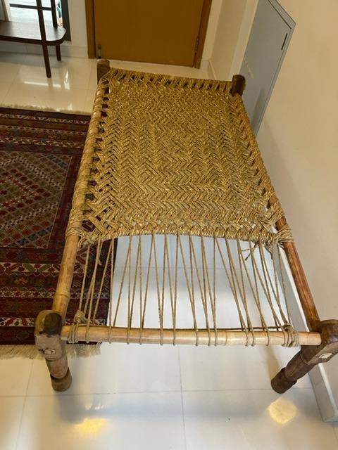 Authentic Charpai/Charpoy from India solid wood with woven jute ...