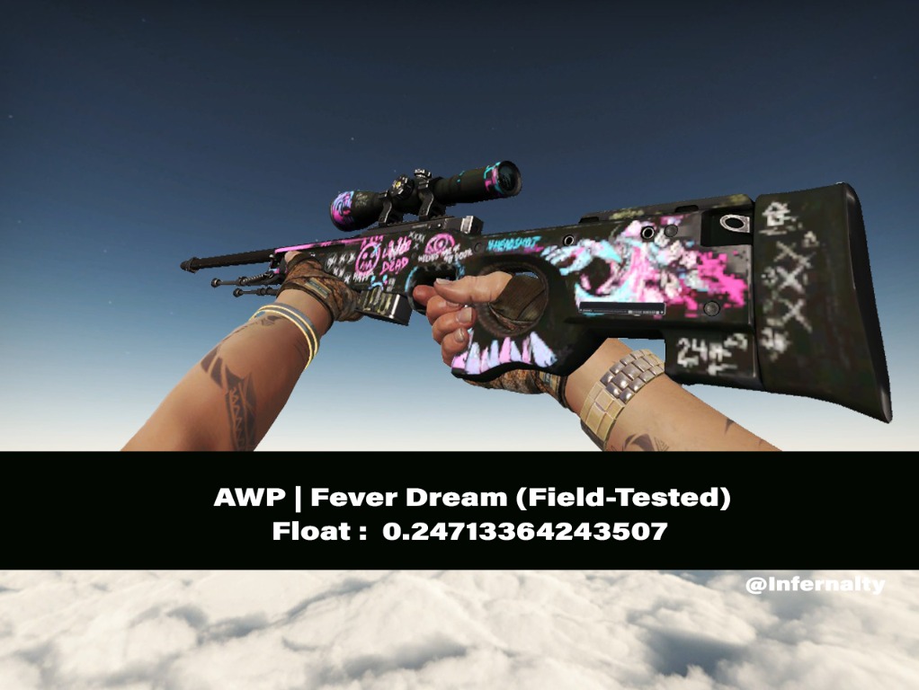 AWP Fever Dream FT CSGO SKINS KNIVES, Video Gaming, Gaming Accessories ...