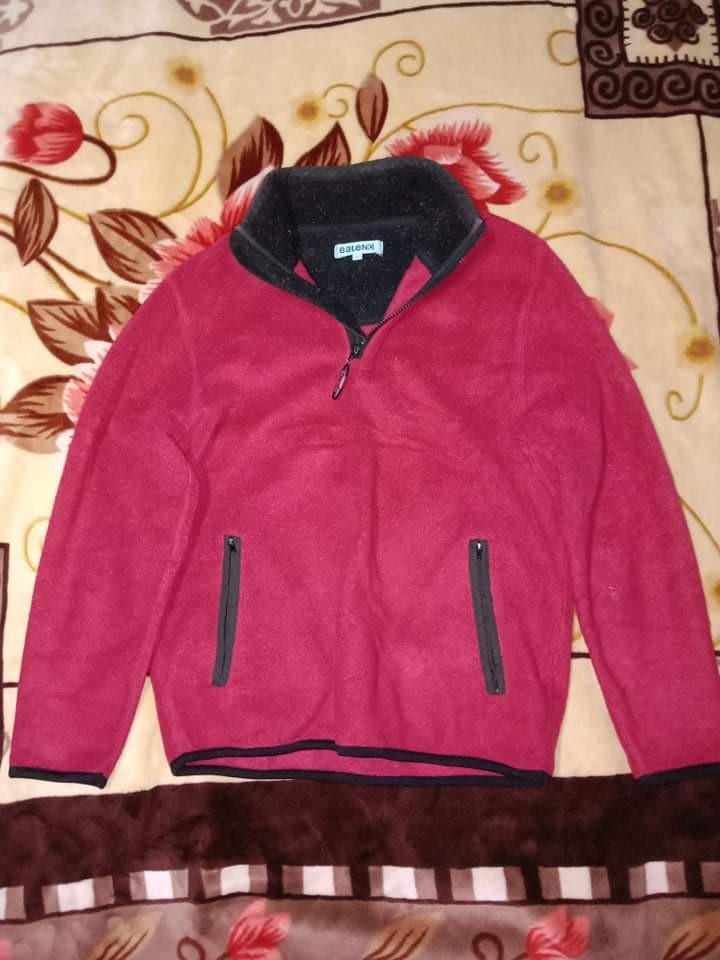 BALENO RED SWEATER HALF ZIPPER, Men's Fashion, Coats, Jackets and ...