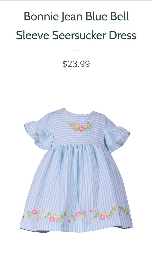 Bonnie baby blue bell sleeve dress, Babies & Kids, Babies & Kids ...
