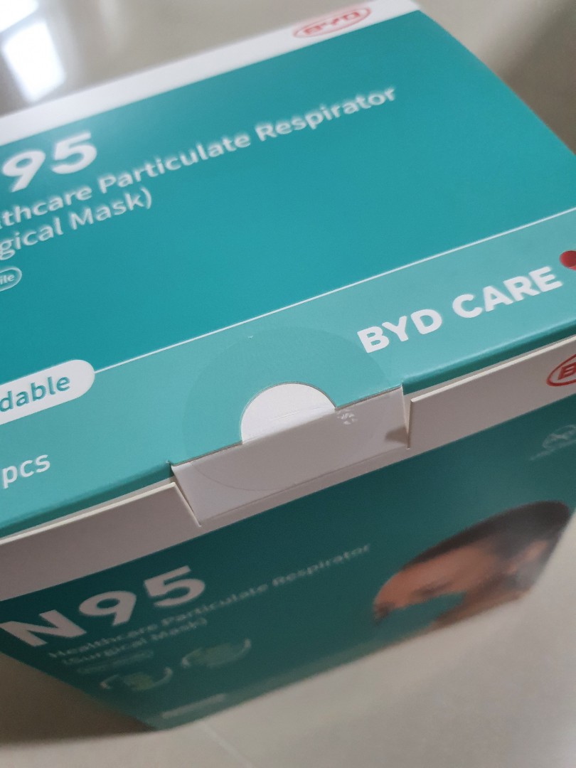 BYD N95, Health & Nutrition, Face Masks & Face Shields on Carousell