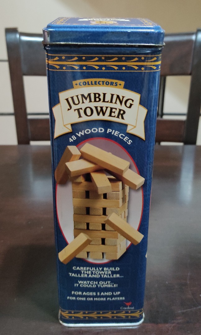 Cardinal Industries Collectors Jumbling Tower Game, Hobbies & Toys ...