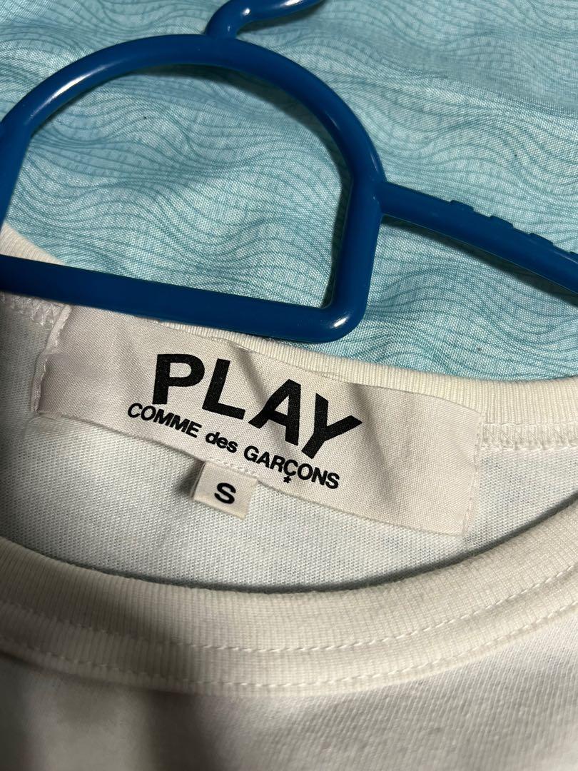 CDG white tee, Men's Fashion, Tops & Sets, Tshirts & Polo Shirts on ...