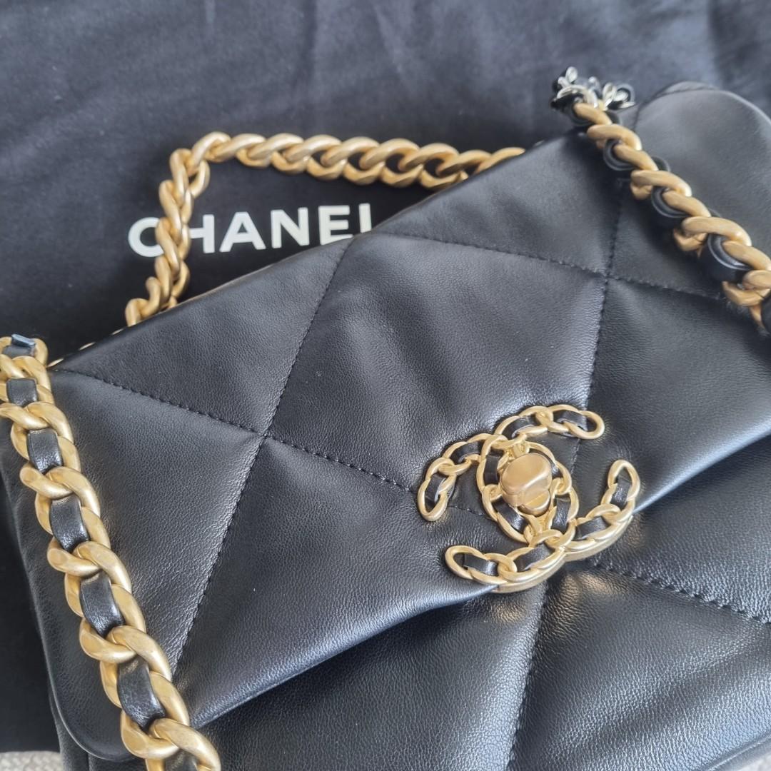 Chanel Black 19 Small size, Luxury, Bags & Wallets on Carousell