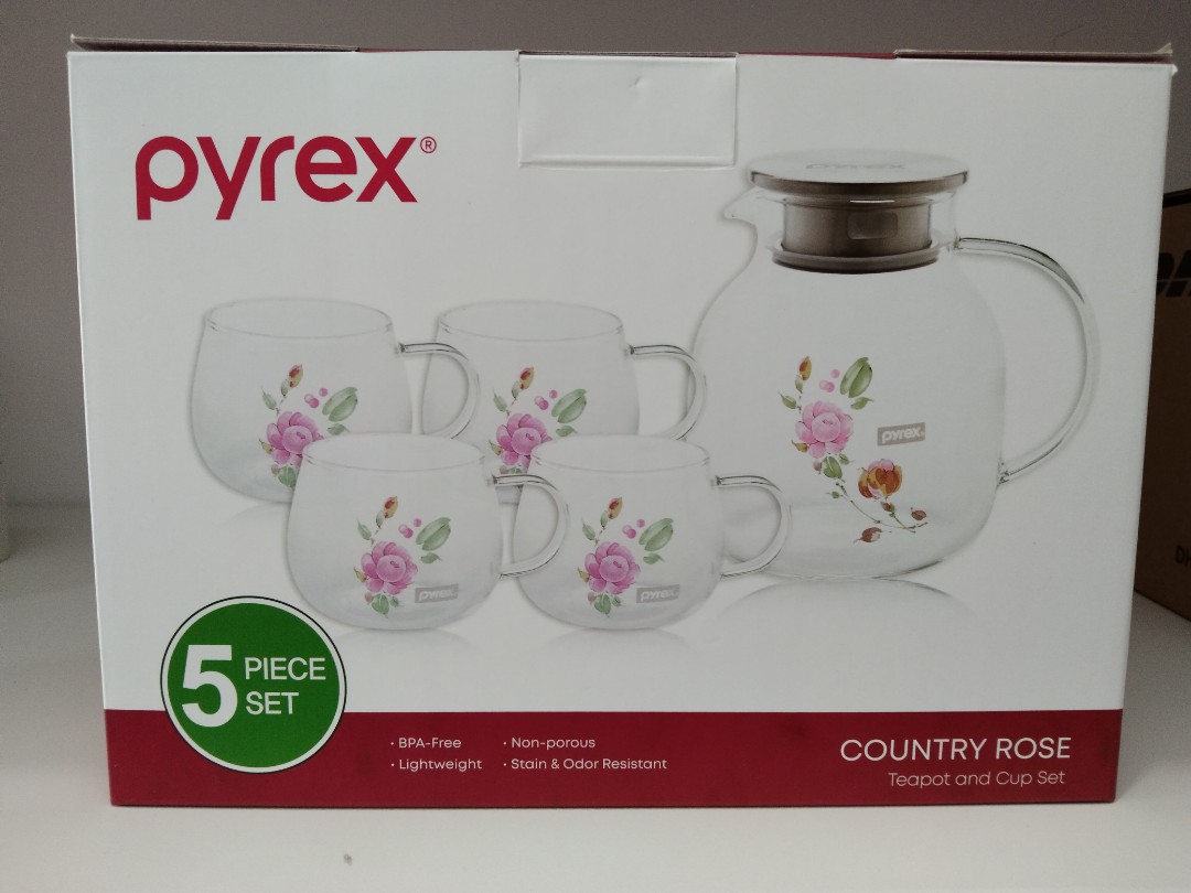 Pyrex Tea Set, Furniture & Home Living, Kitchenware & Tableware, Coffee ...