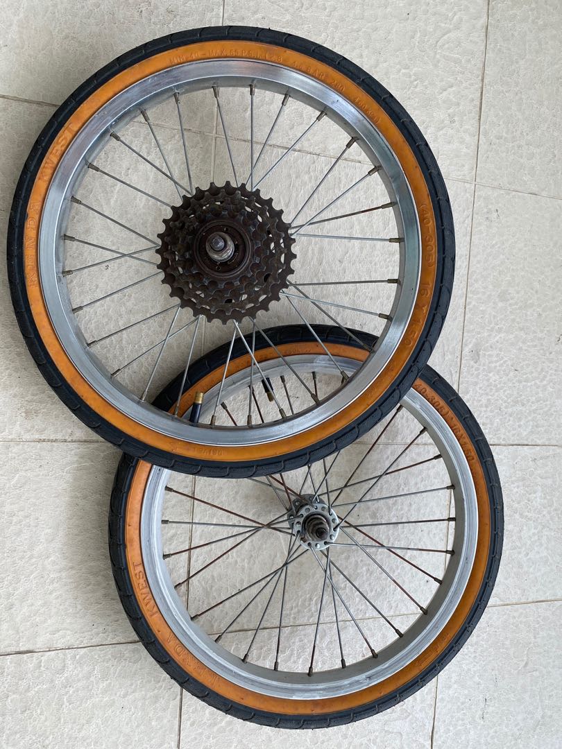Dahon classic Da bike wheelset 16 inches, Sports Equipment, Bicycles ...