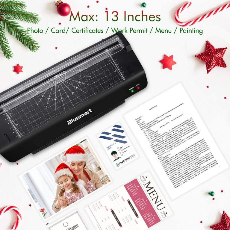 (Demo Set)13 inches Laminator, Blusmart Multiple Function A3 Laminator ...