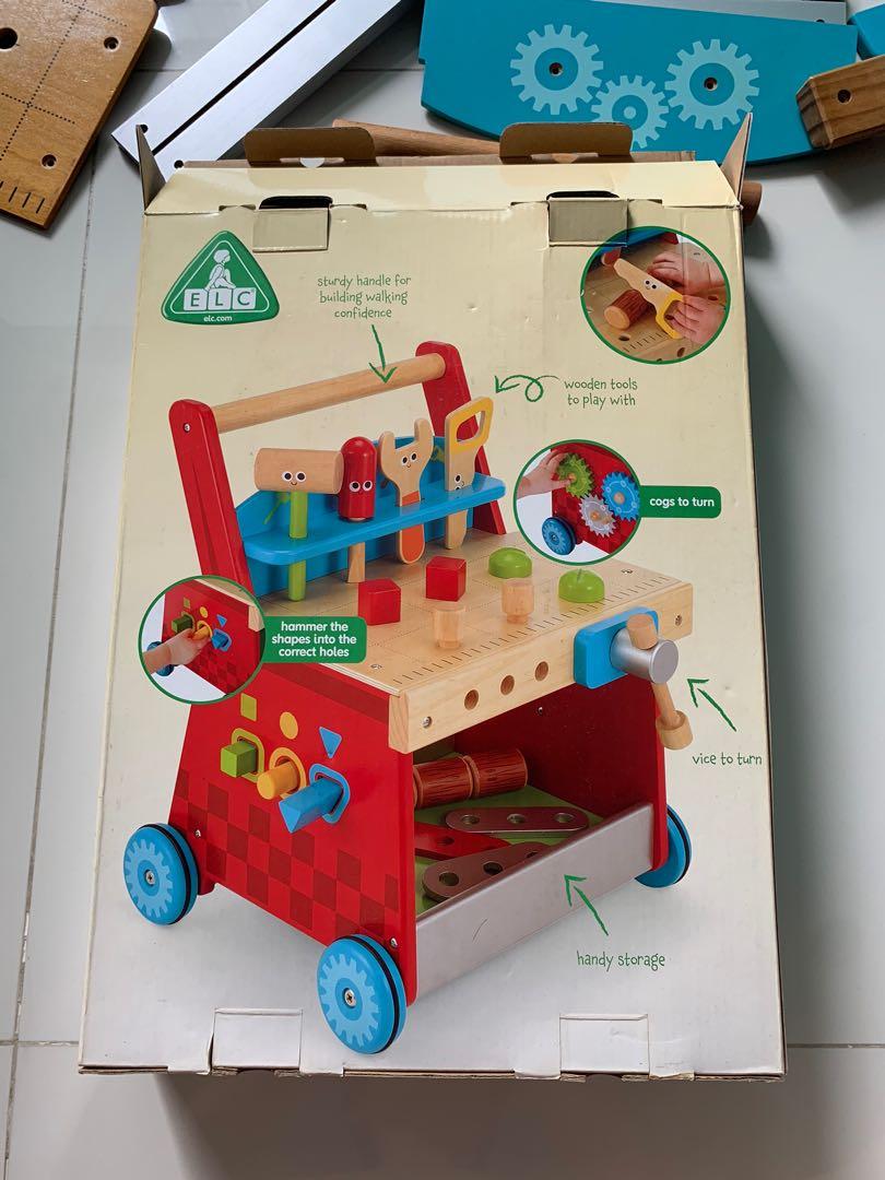 ELC Wooden Activity Workbench Walker, Hobbies & Toys, Toys & Games on ...