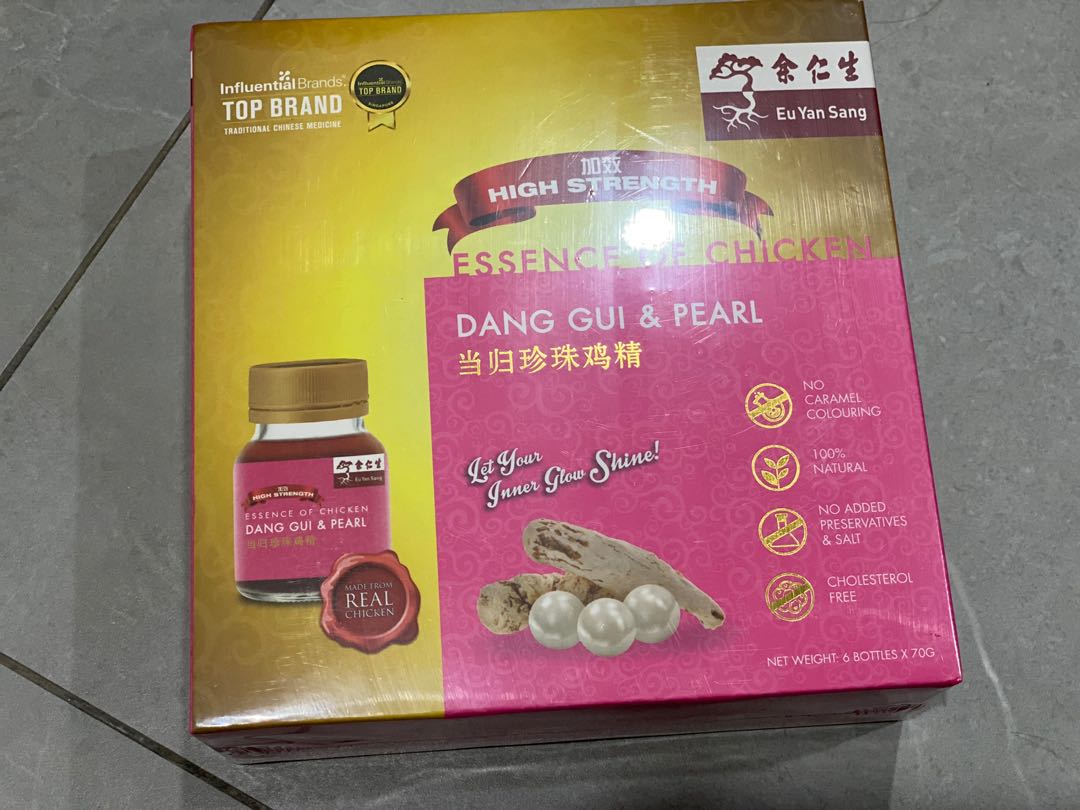 Eu Yan Sang essence of chicken dang gui & pearl, Health & Nutrition ...