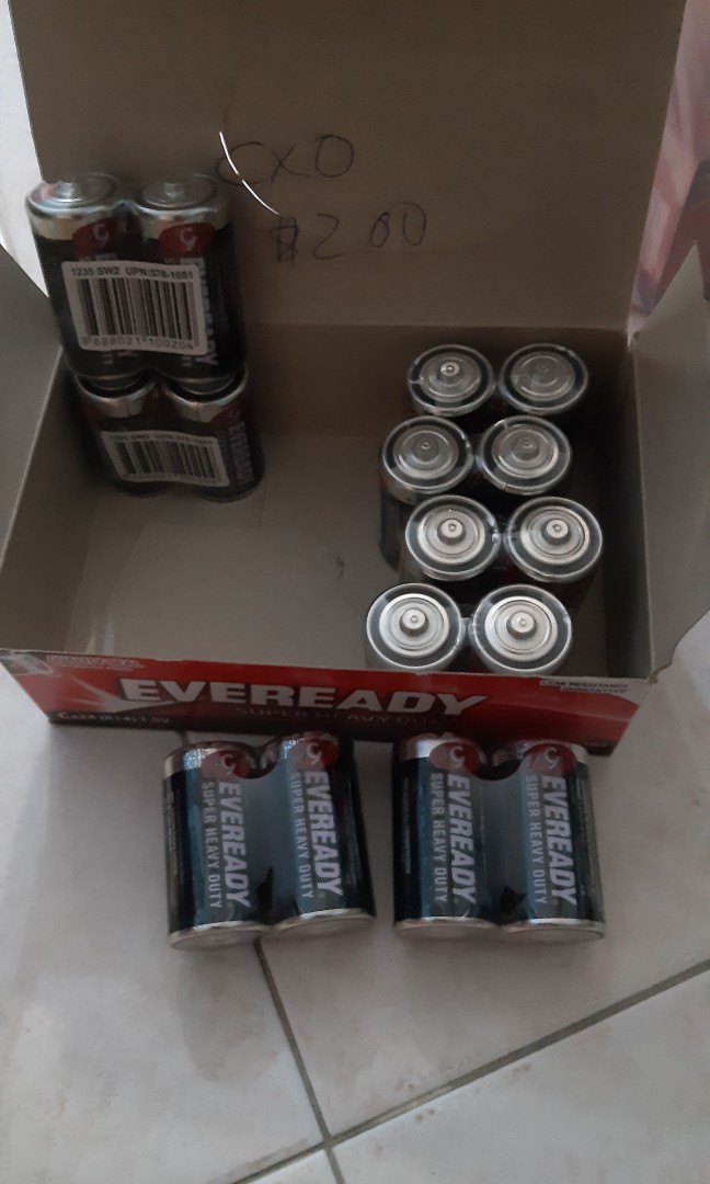 Eveready R14 1.5V black heavy duty battery, Computers & Tech, Parts ...