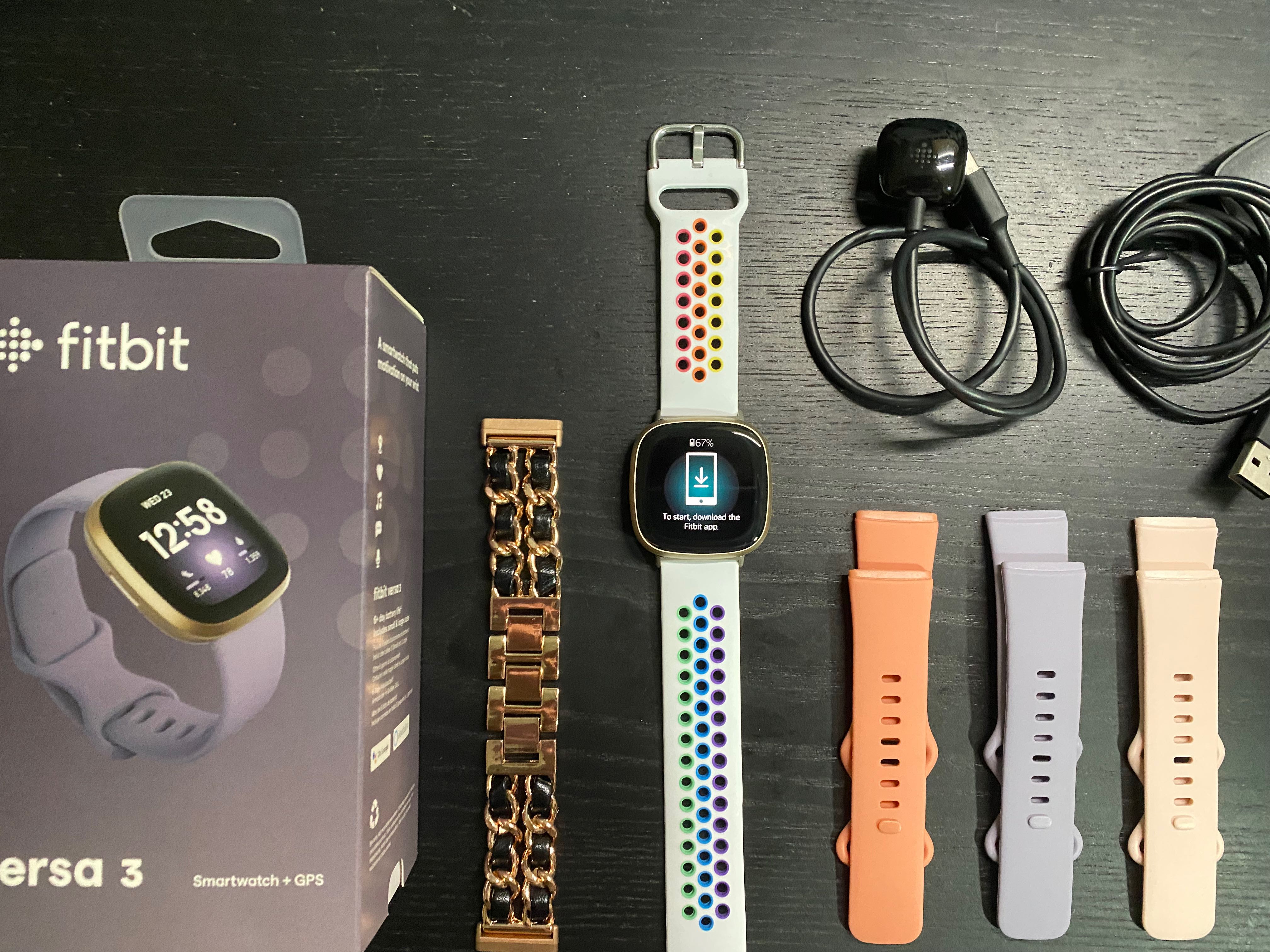 Fitbit Versa 3 inThistle, Mobile Phones & Gadgets, Wearables & Smart ...