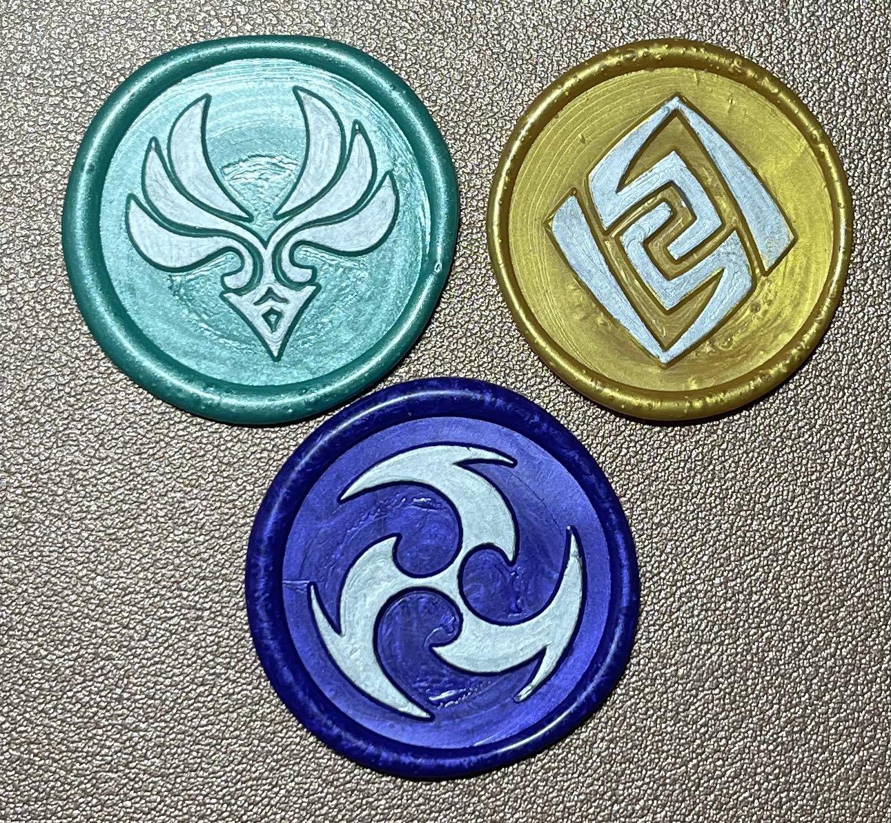 Genshin Impact Wax Seal Stickers, Hobbies & Toys, Memorabilia ...