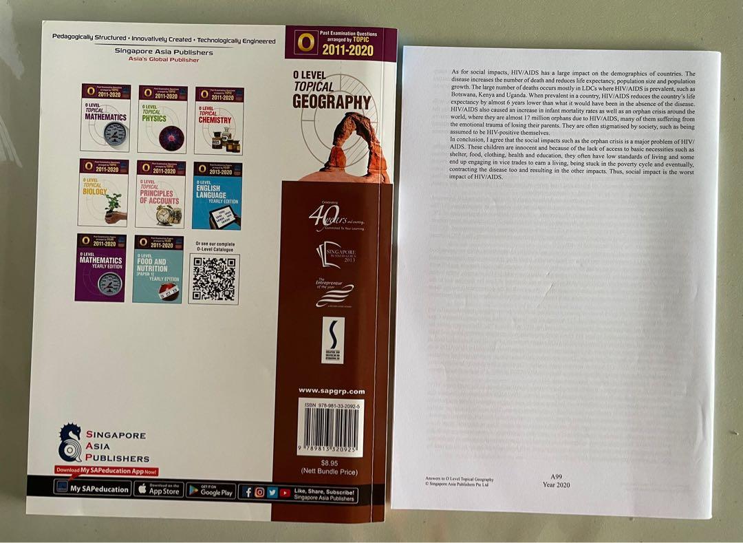 Geography GCE O Level Past Examination Questions sale!, Hobbies & Toys ...