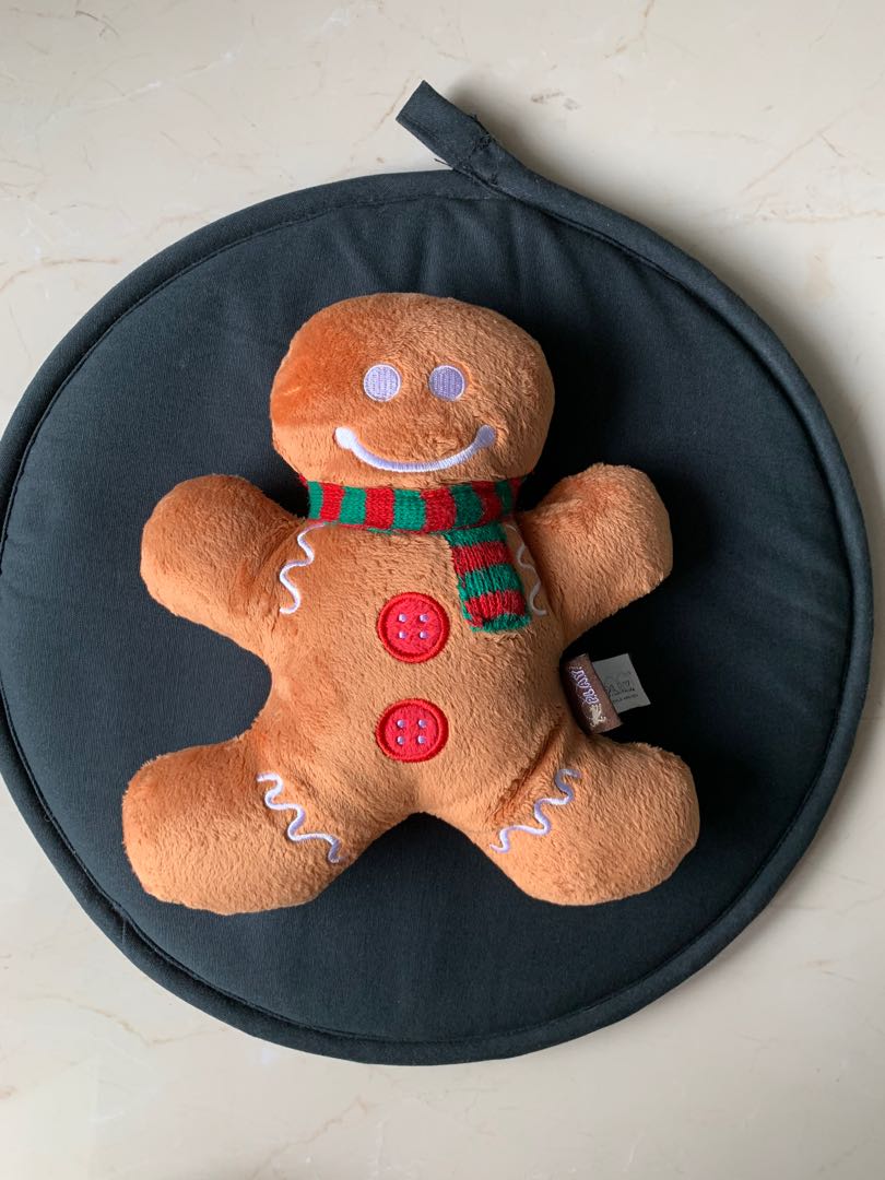 Gingerbread Man Plush Dog Toy, Pet Supplies, Homes & Other Pet ...