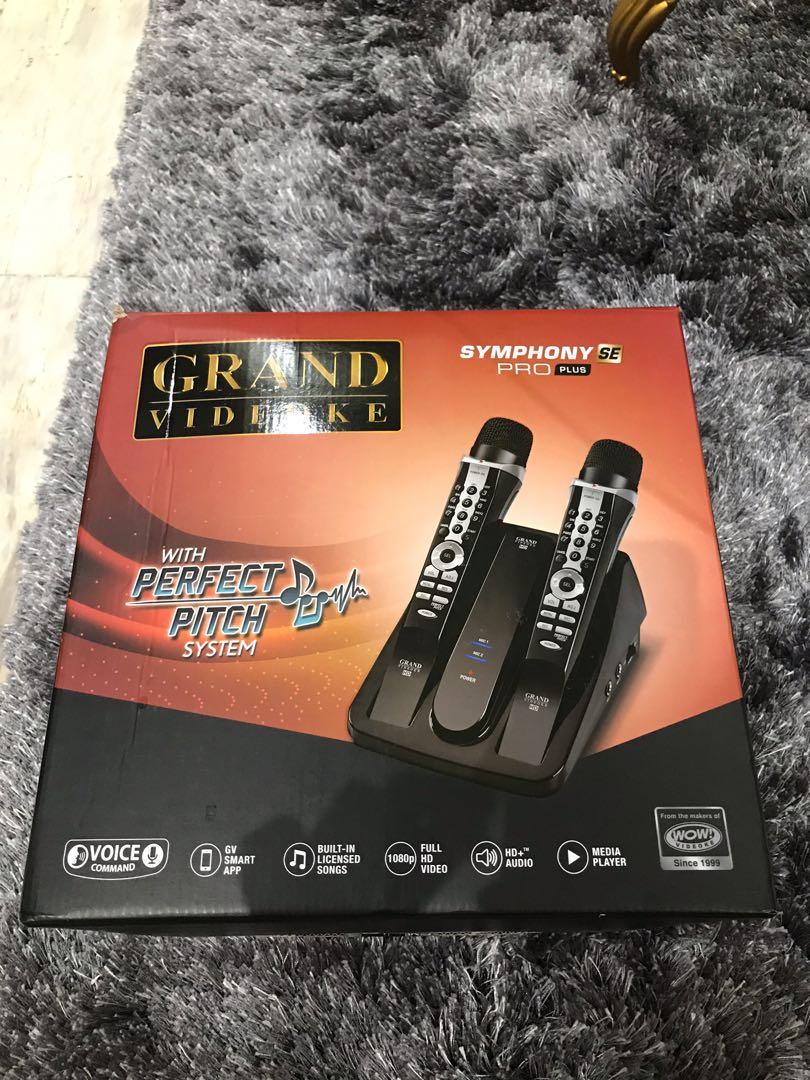 Grand videoke Symphony SE Pro Plus + Wow maging sing wireless mic ...