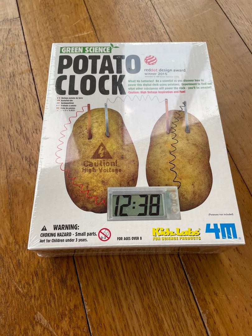 Green Science Potato Clock, Hobbies & Toys, Toys & Games on Carousell