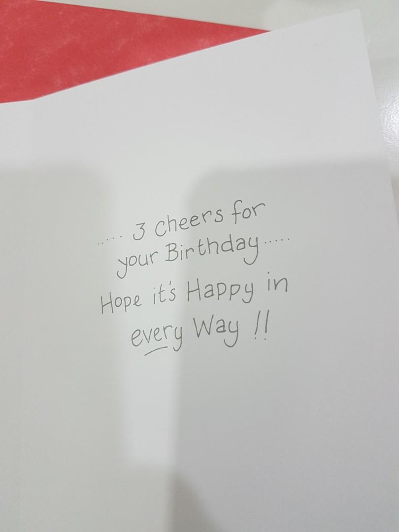 Hallmark Hip Hip HURRAY Birthday card, Hobbies & Toys, Stationery ...