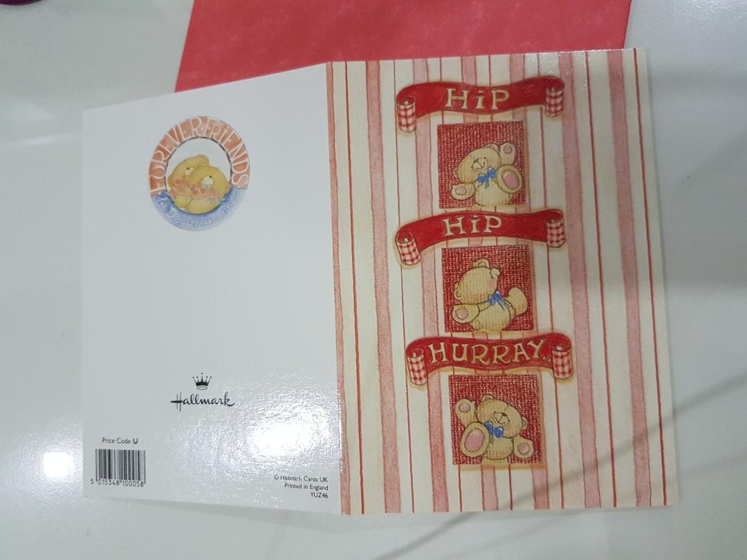 Hallmark Hip Hip HURRAY Birthday card, Hobbies & Toys, Stationery ...