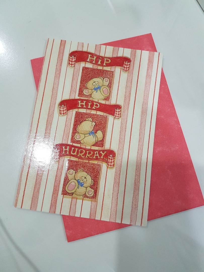 Hallmark Hip Hip HURRAY Birthday card, Hobbies & Toys, Stationery ...